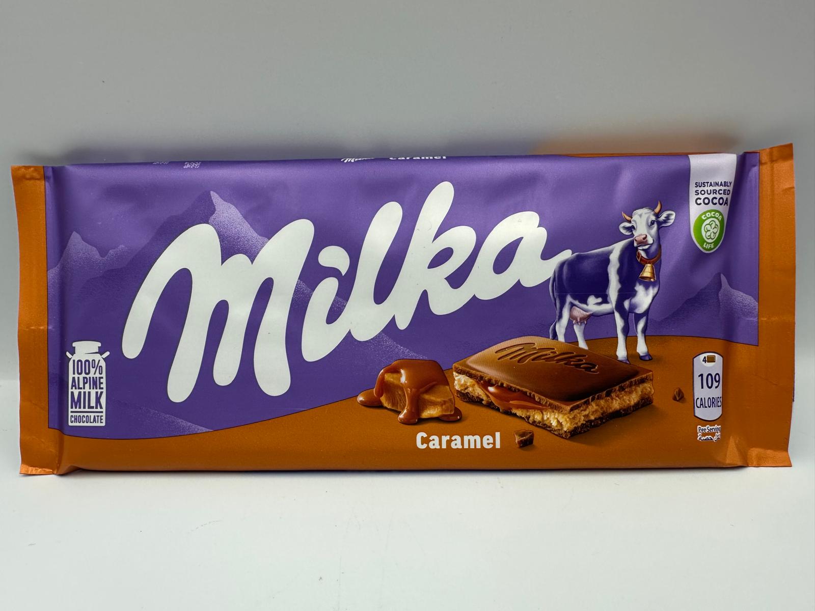 Milka Caramel 100G – Lolly And Pop Sweet Shop